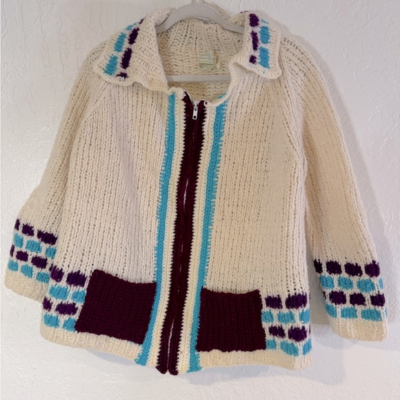Sweaters | Vintage Sears Junior Bazaar Zip Cardigan | Poshmark